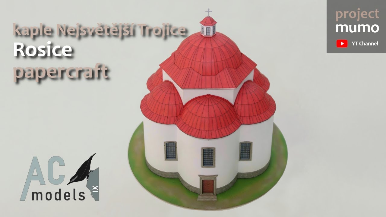 Chapel of Holy Trinity, Rosice | Making a paper model - YouTube