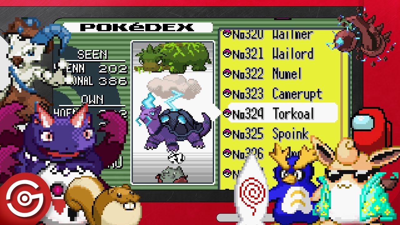 Pokemon Ephemerald Pokedex | All 382 Fakemon with Locations and Stone ...