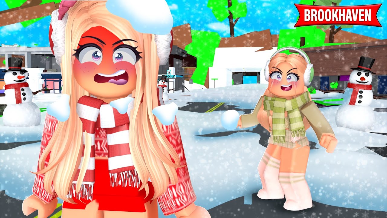 SNOWED IN WITH MY BULLY IN ROBLOX BROOKHAVEN! - YouTube
