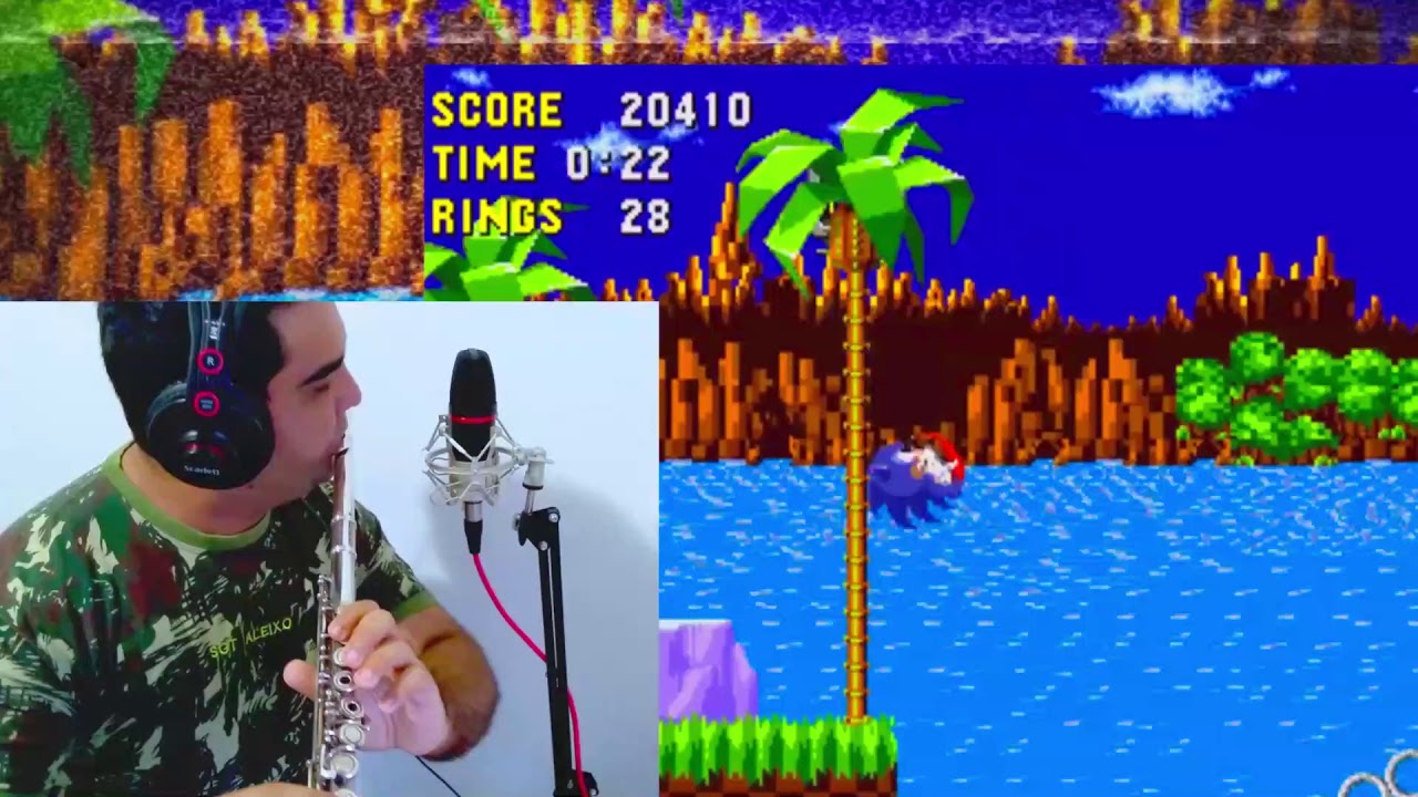 Sonic The Hedgehog - Green Hill Zone - Flute COVER - YouTube