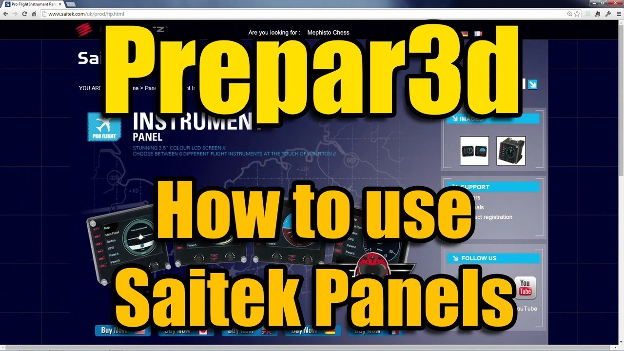 HOW TO: SAITEK PANELS IN PREPAR3D - YouTube