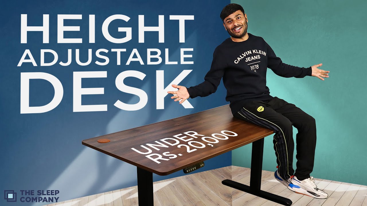 The Sleep Company Electric Height Adjustable Desk Reveiw & Unboxing ⚡ ...