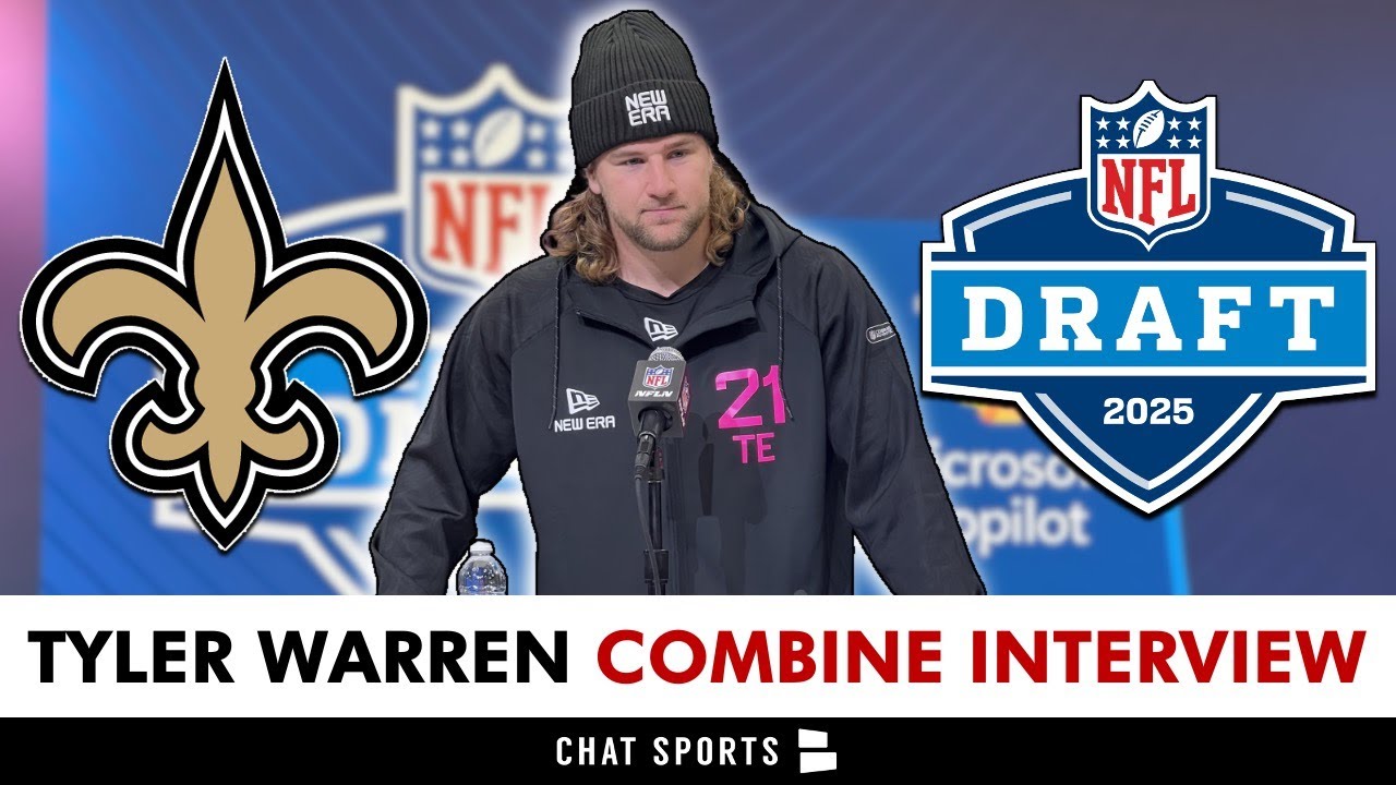 Saints Draft Target Tyler Warren Takes The Podium At The 2025 NFL ...