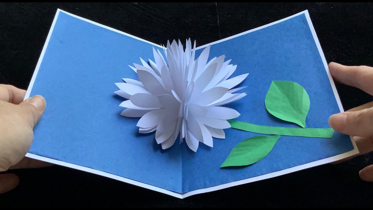 EASY DIY FLOWER POP UP CARD l MOTHER DAY POP UP CARD I DIY PAPER CRAFTS ...