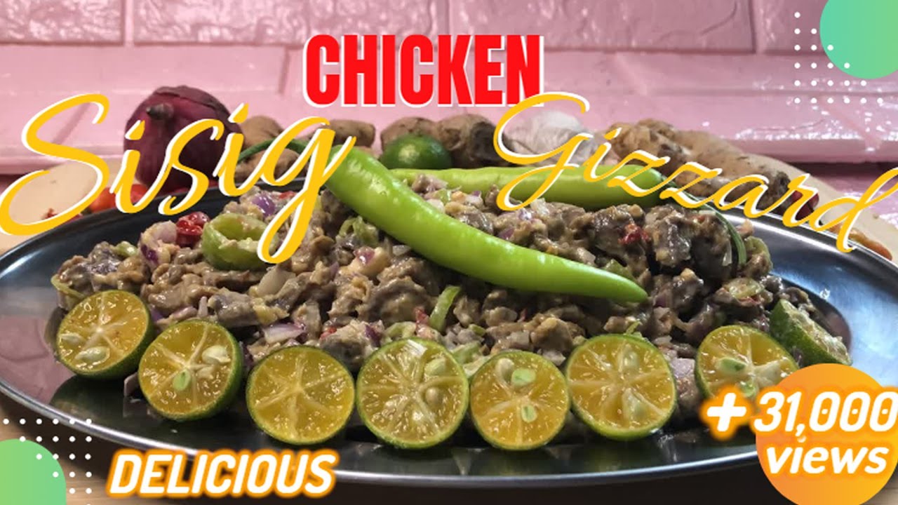 HOW TO COOK SPICY SISIG | CHICKEN GIZZARD | Easy to Cook|Eyadscookingph ...