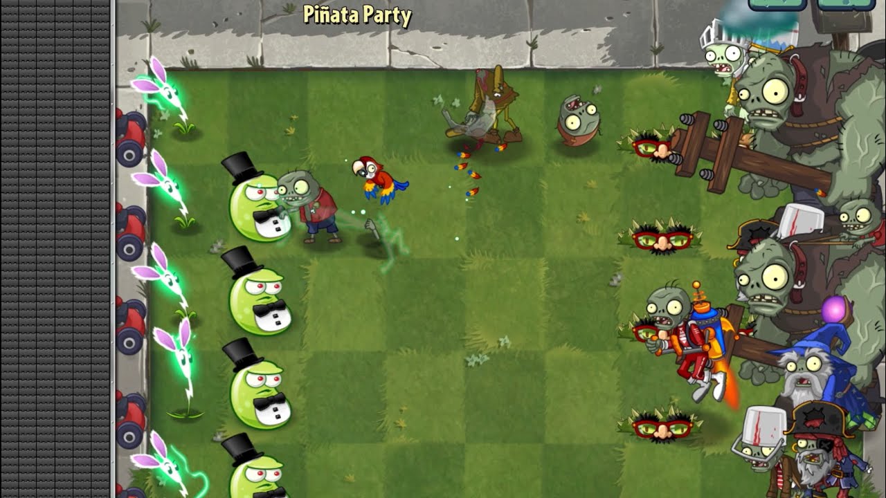PvZ 2 | Piñata Party | Ghost Pepper, Lightning Reed, Laser Bean ...
