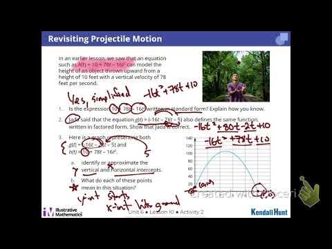 Unit 6 Lesson 10 Graphs of Functions in Standard and Factored Forms ...