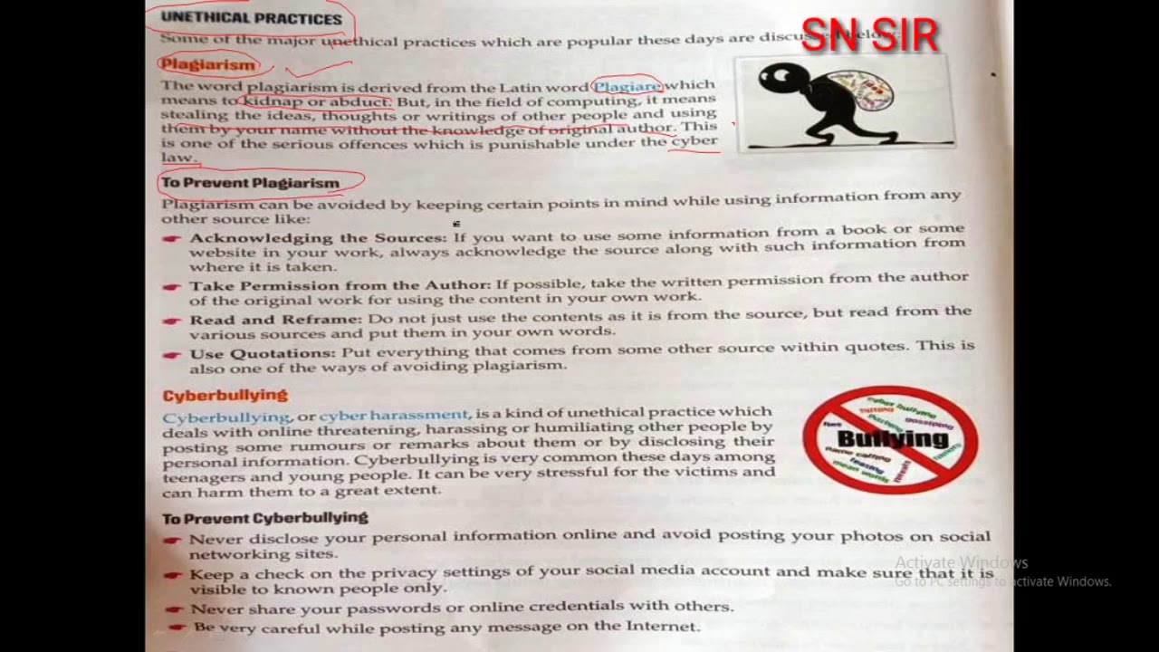 Cyber Ethics, Crimes & Safety Class 7 Part 1 by SN SIR - YouTube