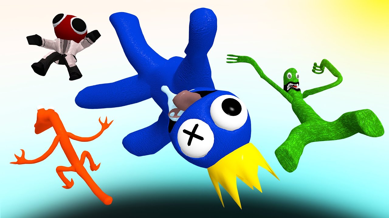 Rainbow Friends: Ragdoll Jumps & Falls - [GMOD] - Episode 116 - YouTube