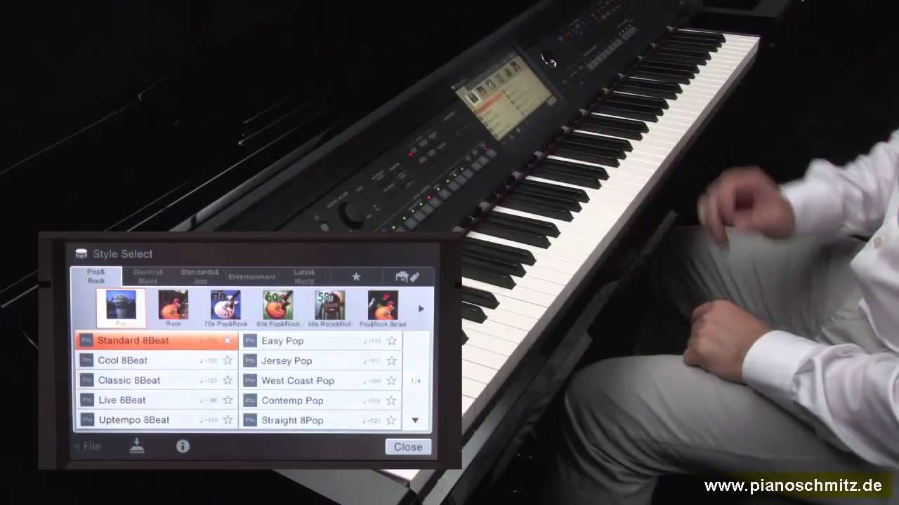 Yamaha CVP 600 Styles - Piano Schmitz Essen - YouTube