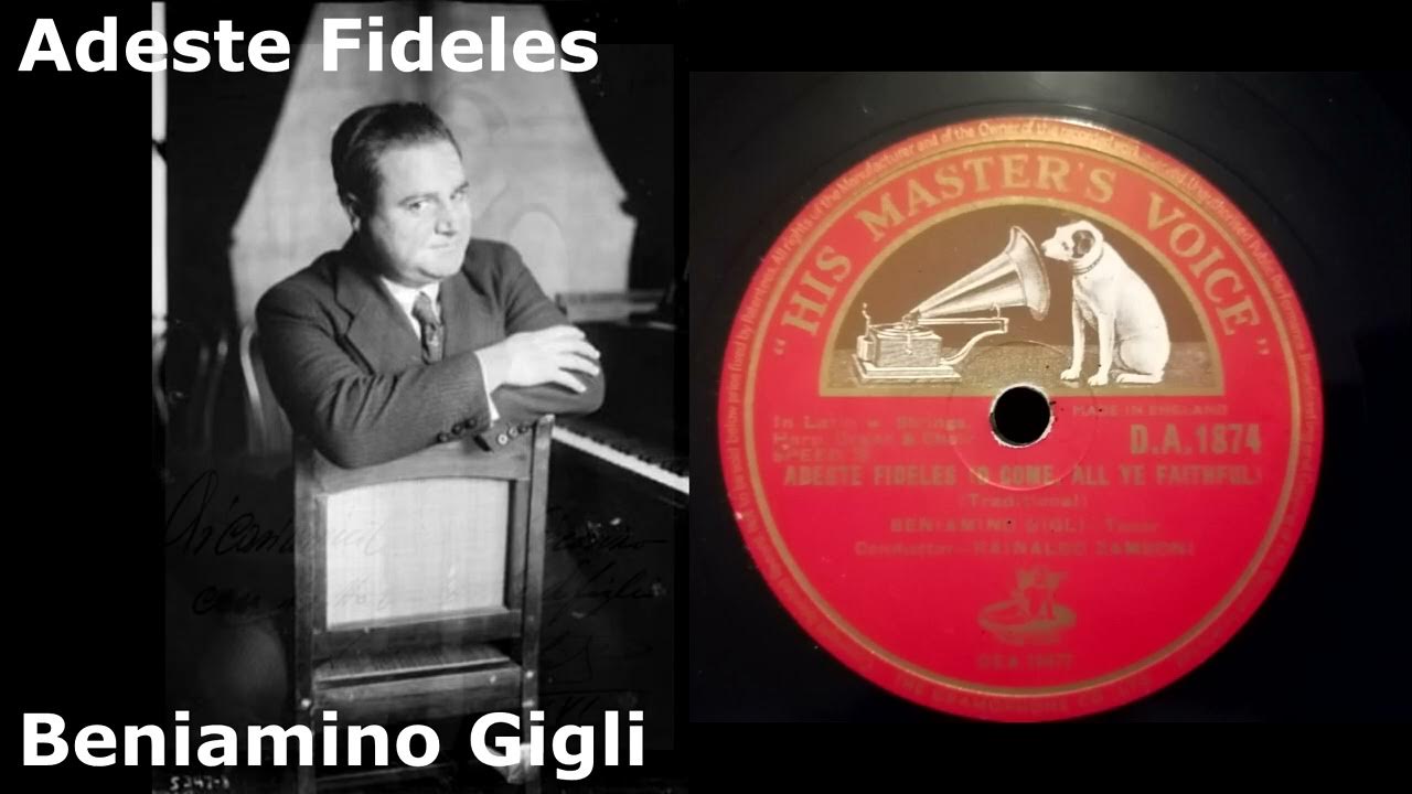 (1948) Adeste Fideles - Beniamino Gigli - YouTube