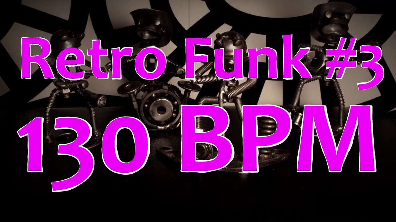 130 BPM - Retro Funk #3 - 4/4 Drum Beat - Drum Track - Funk Drum beat ...