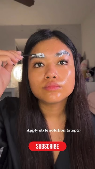 Eyebrow lamination #tutorial #beautiful #beauty #brows #eyebrows #youtubeshorts #shorts ...