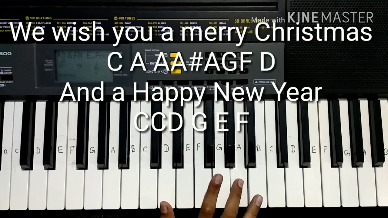 We wish you a merry Christmas and a Happy New Year - Keyboard/Piano ...