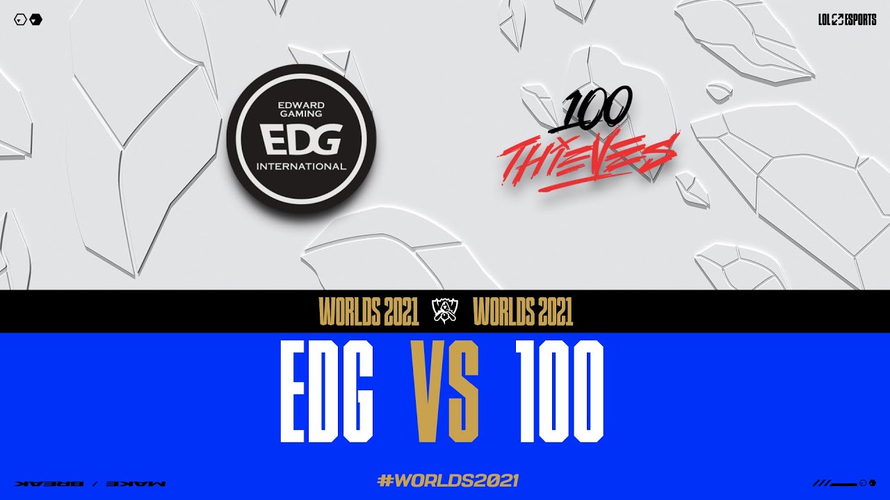 WORLDS 2021 - GROUPSTAGE DAY 1 - EDG vs 100 - YouTube