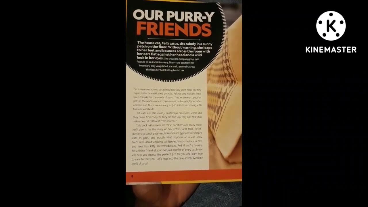 I'm Reading my National Geographic Kids Cat Breed Guide part 3 - YouTube