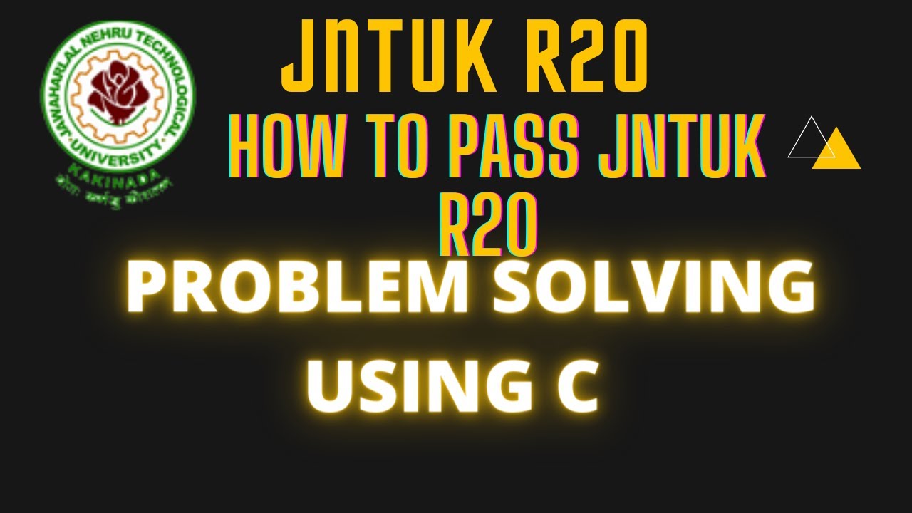 Jntuk R20 Problem Solving Unsing S Ppsc YouTube jntuk-r20-problem-solving-unsing-s-ppsc-youtube