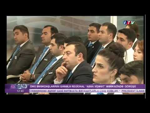 DMX Qəbələ ASAN xidmət mərkəzində görüş İTV efirində