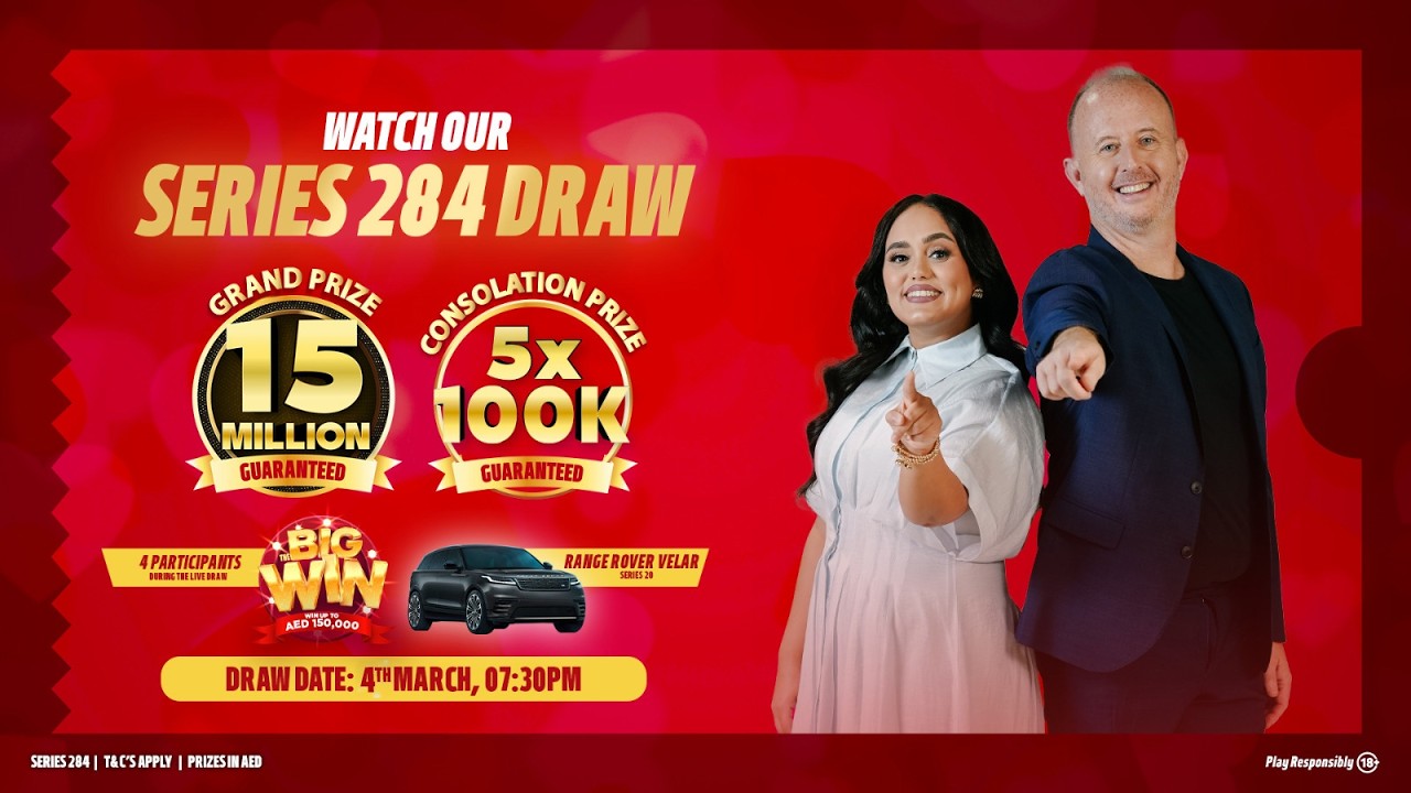 Watch Our Live Draw Series 284, Grand Prize AED 15 Million! - YouTube