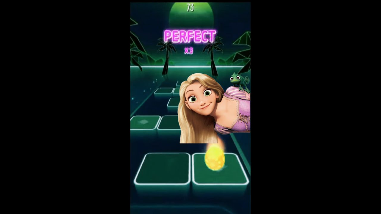 Epic Disney Princesses Battle Anna 🆚 Rapunzel in Tiles Hop EDM Rush! 😲 ...