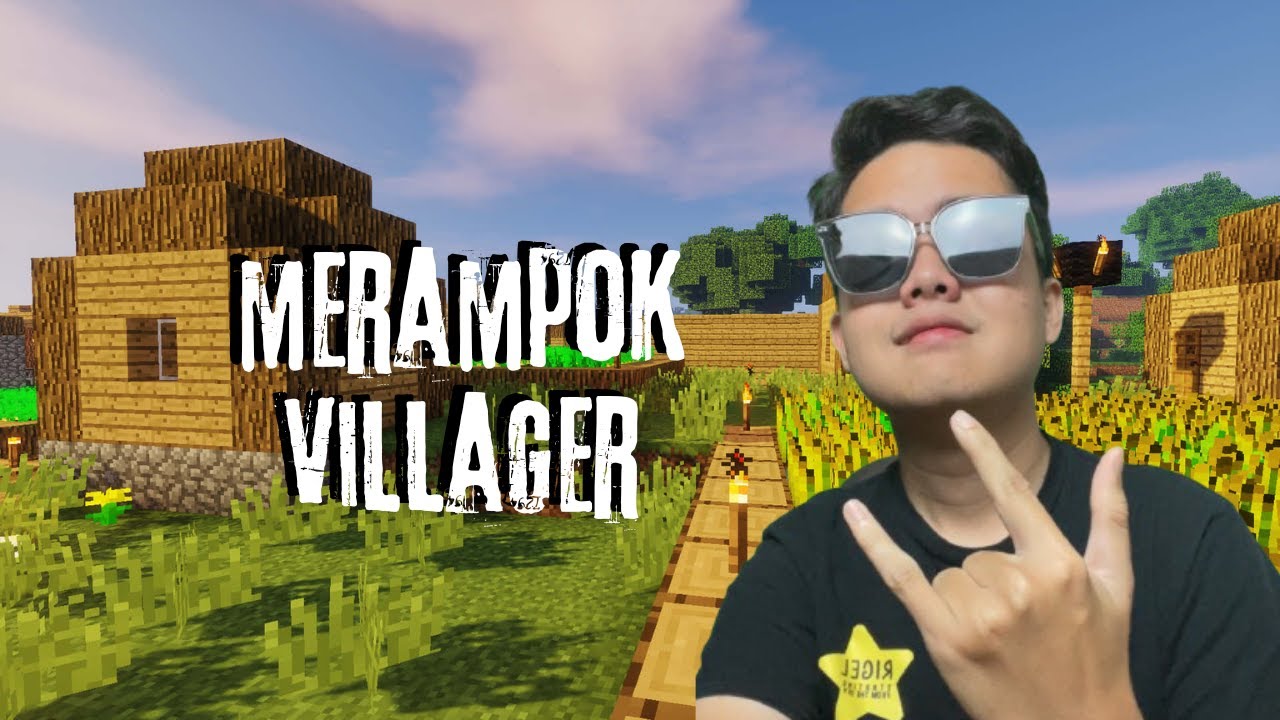 MERAMPOK VILLAGER SAMBIL MEWING! (Minecraft) #minecraft - YouTube