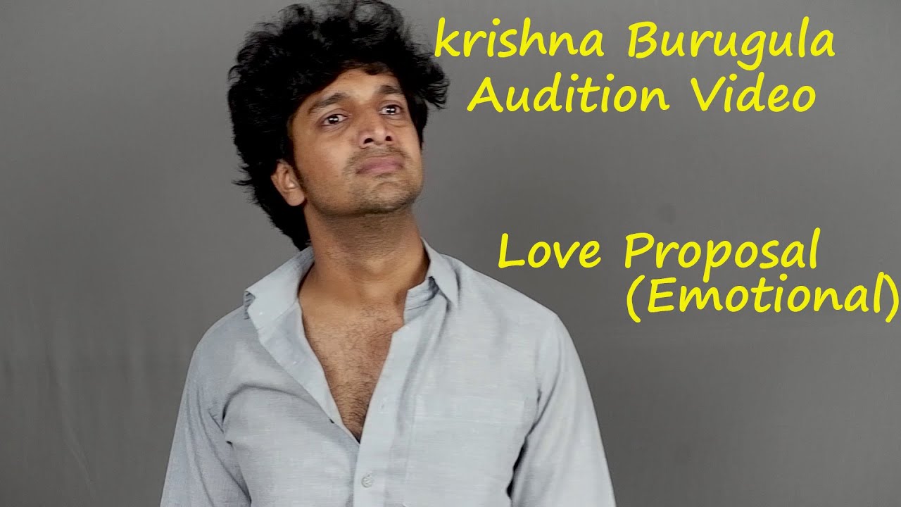 03 | Love Proposal | Emotional | Krishna Teja Reddy Burugula Audition ...