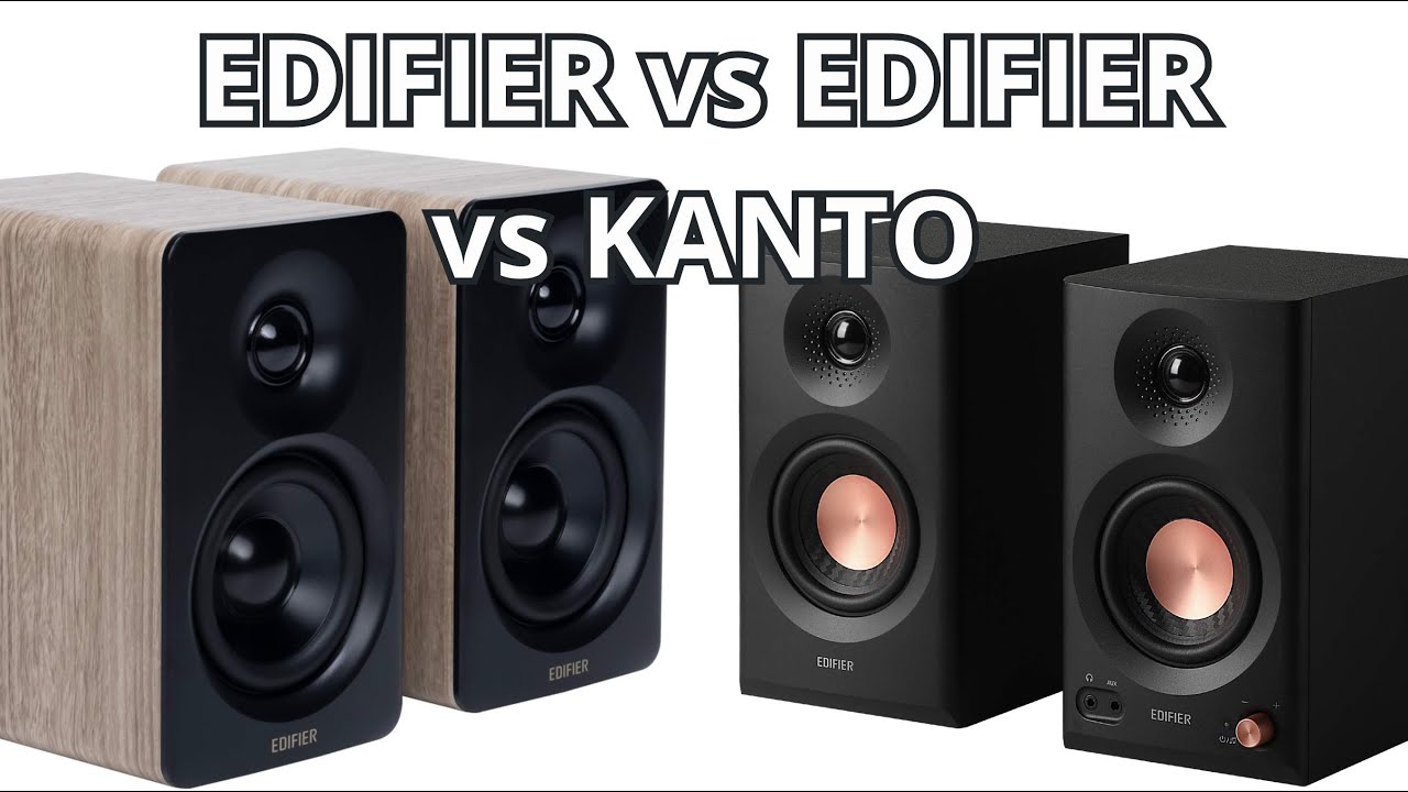 EDIFIER MR3 & M60 POWERED SPEAKERS: WITH A TURNTABLE, NEAR FIELD ...