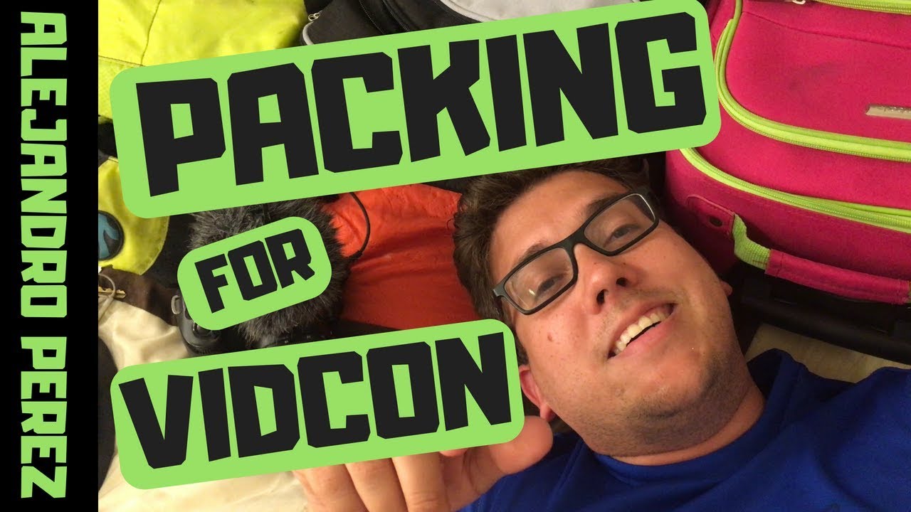 Packing Camera Gear and Clothes in Carry On Luggage for VidCon - YouTube