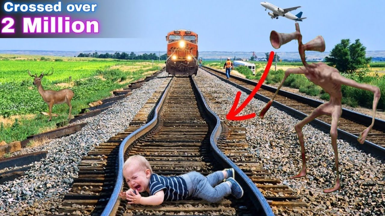 NEW TREND INVISIBLE VFX TRAIN MAN AND SHIREN HEAD FUNNY MAGIC VIRAL ...
