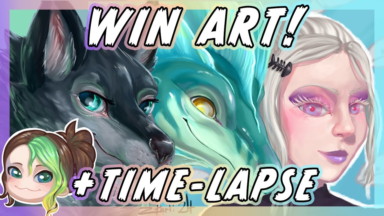 Win Art and Wolf Time-lapse - YouTube
