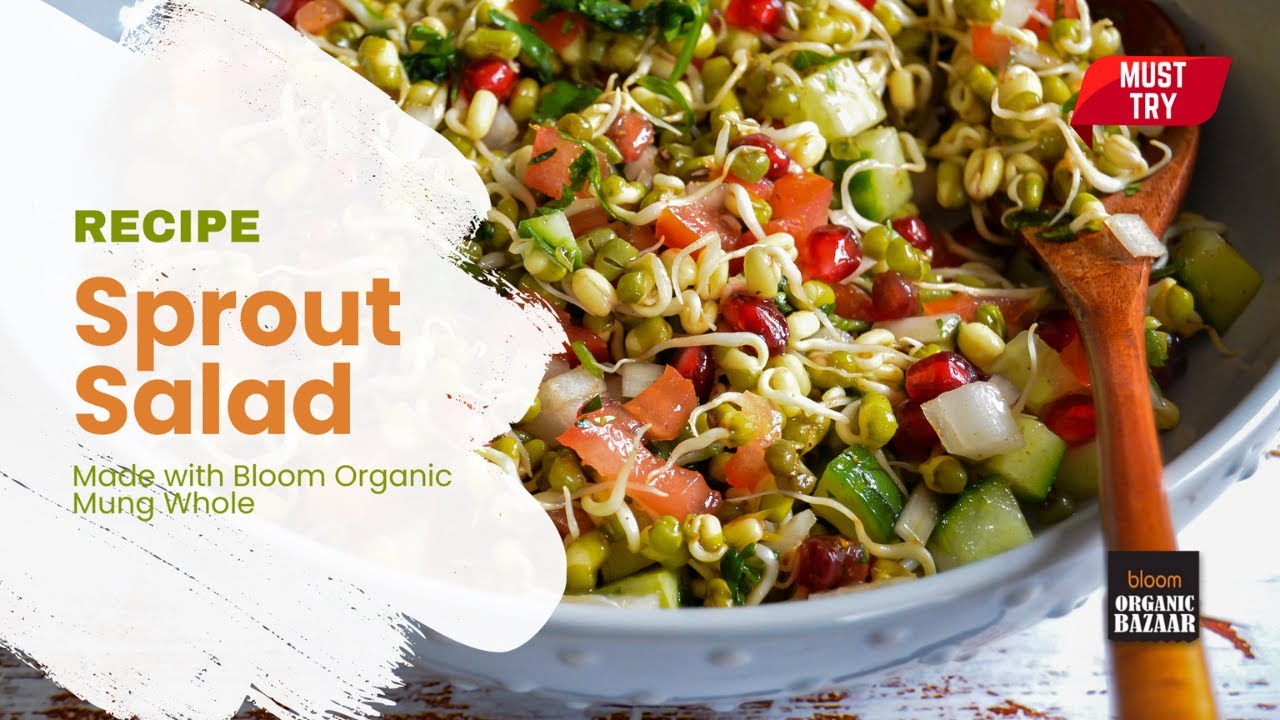 SPROUT SALAD | Healthy Recipes | www.bloomorganicbazaar.com - YouTube