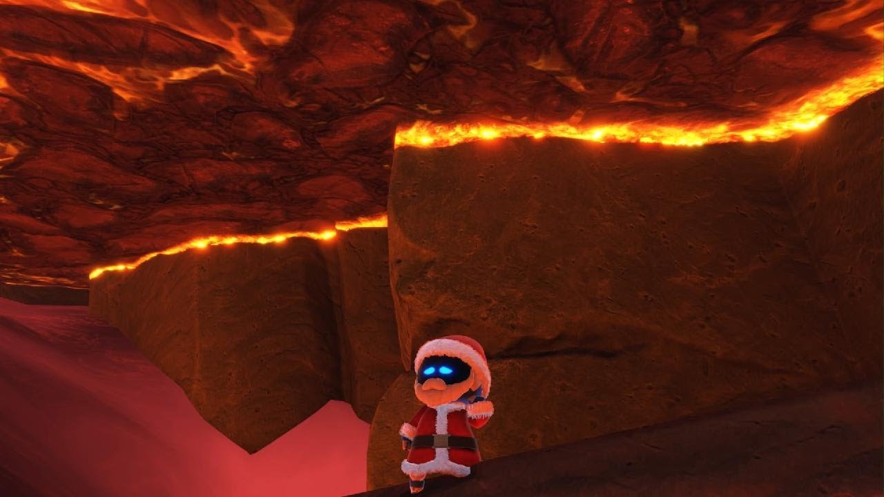ASTRO BOT Furnace Fever how to get into lava and not drown - YouTube
