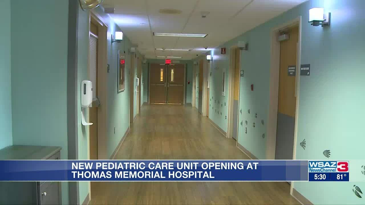 New pediatric inpatient care unit set to open at Thomas Memorial ...