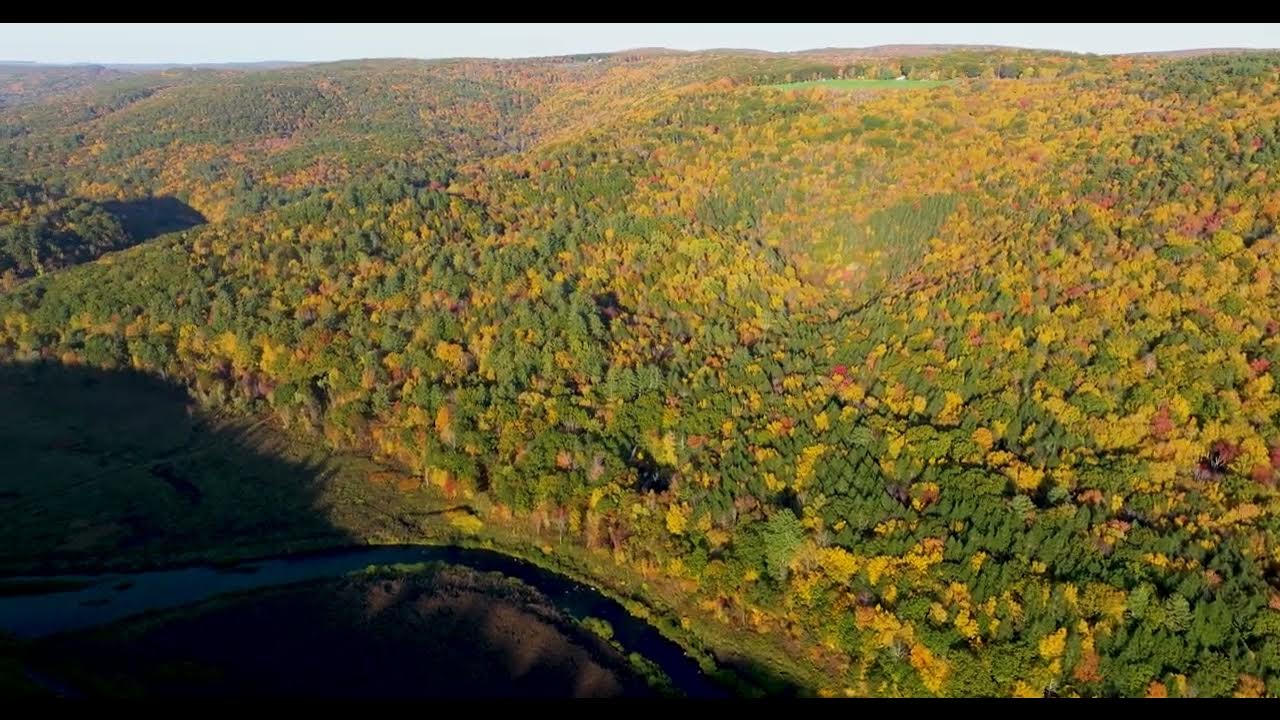 Knightville Dam Drone Footage in Autumn - YouTube