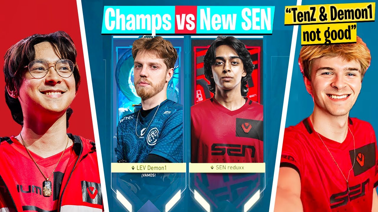 Two Champs + Rank 1 Yoru fight two New SEN In Ranked | TenZ, Demon1 ...