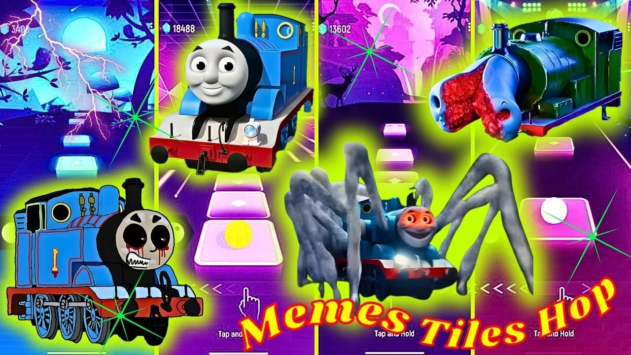 Thomas Cartoon vs Thomas the Train vs Thomas Monster Spider vs Cursed ...