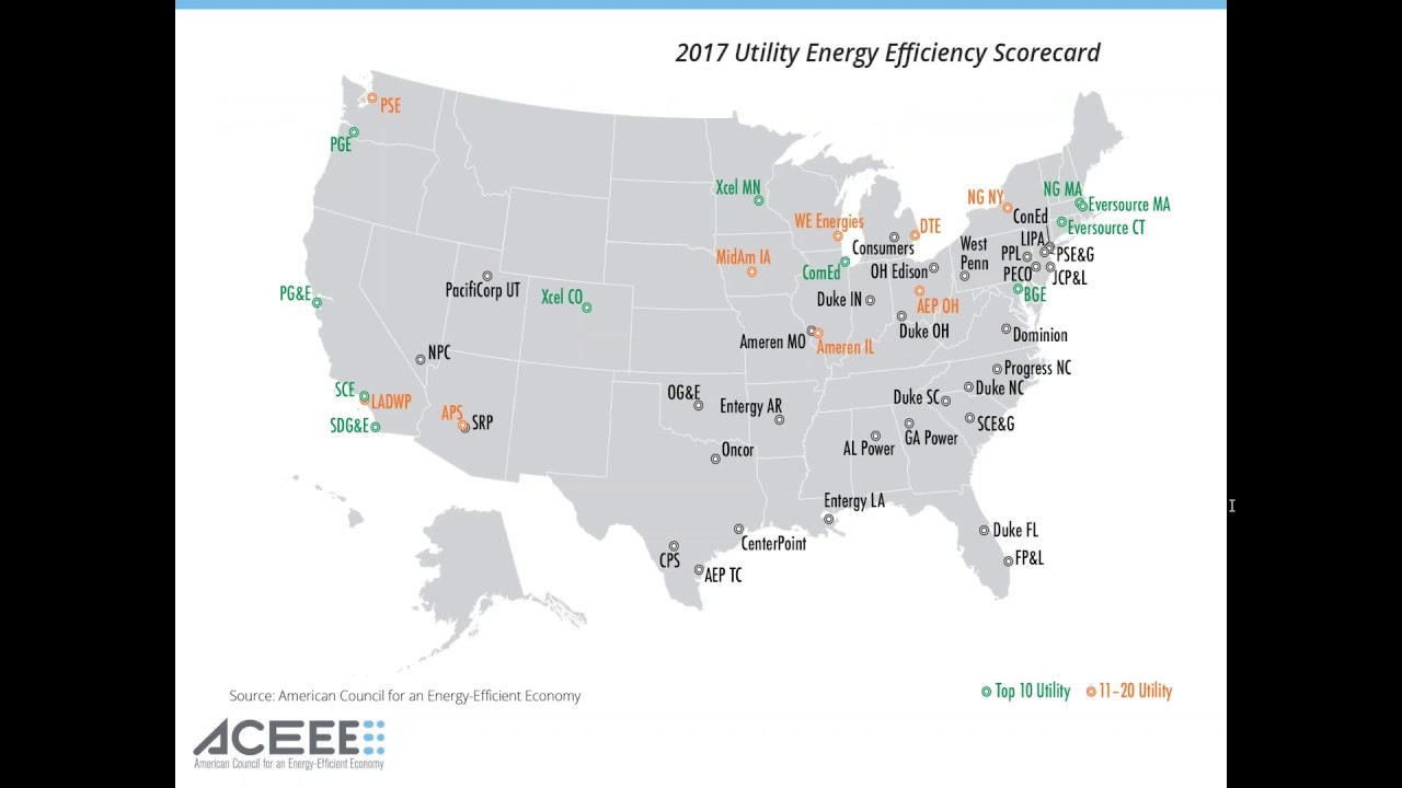 Webinar: Results from ACEEE’s first ever Utility Energy Efficiency ...