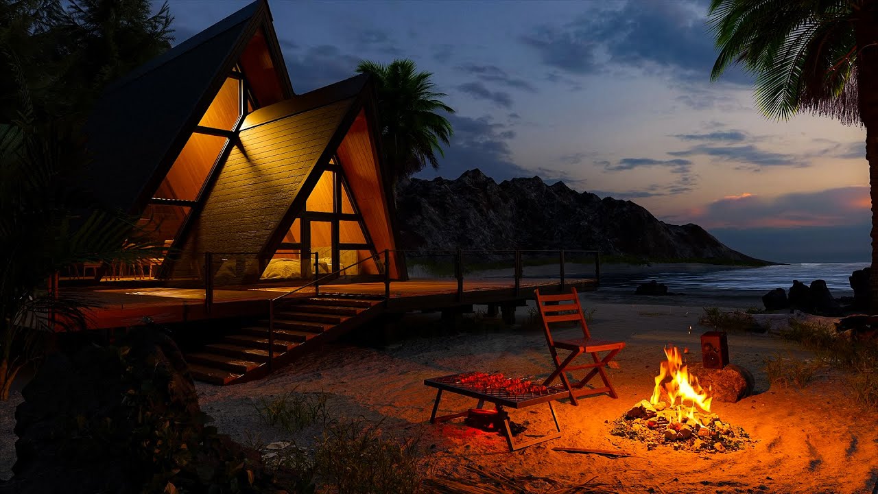 Bonfire On The Beach Cabin
