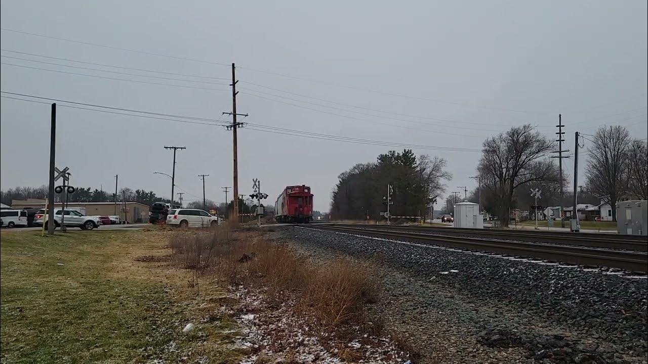 Ns B23 headed to switch out the factory in Goshen passing 413 earlier - YouTube