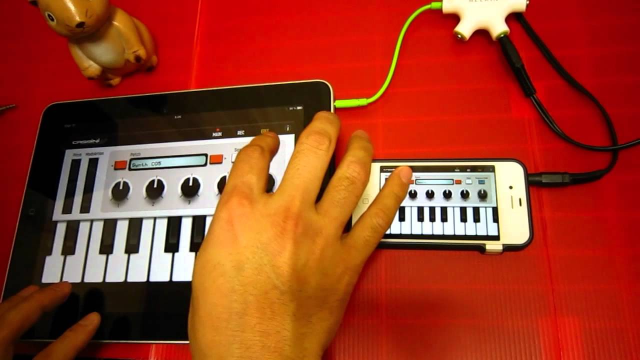 CASSINI Polyphonic Synthesizer for iPhone (v1.0.0) をiPadで使ってみました。 - YouTube