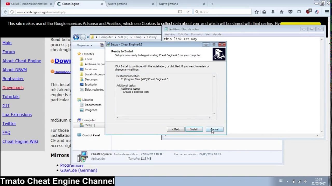 how to install cheat engine Tmato cheat engine - YouTube