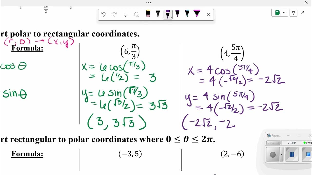 AP 3 13 Trigonometry and Polar Coordinates day 1 - YouTube