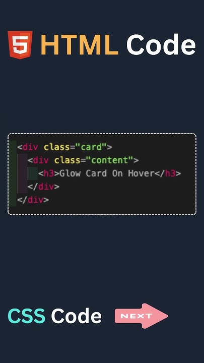 Glow Effect Card On Hover Effect Using Html And Css Html Css