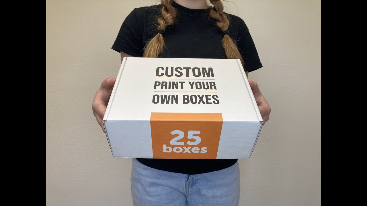 PackSales.com custom printed 10x8x4 mailer box shown for size ...