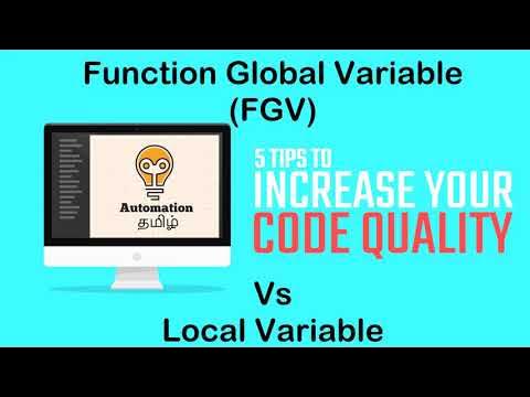 Functional Global Variable Vs Local Variable - YouTube