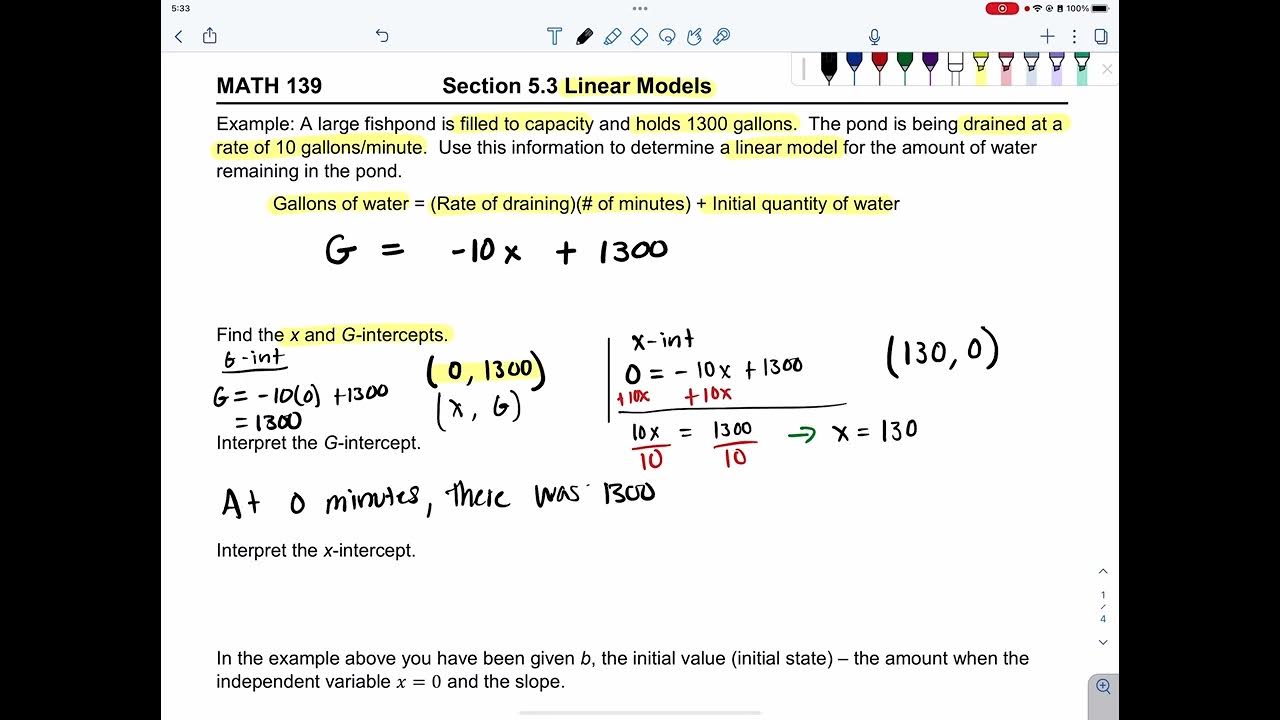 5.3 Linear Models - YouTube