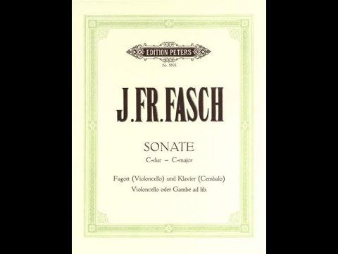 J FR Fasch Bassoon Sonata in C-Major, FaWV N:C1, Performed by Joe Hauck ...