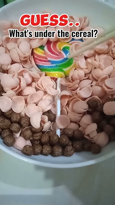 Guess..what's under the cereal? #guess - YouTube