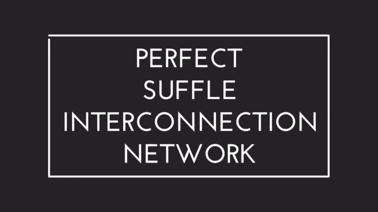 4)Perfect Shuffle Connection Network - YouTube