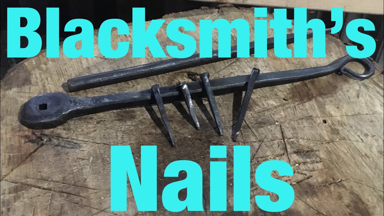 How to Make a Blacksmith's Nail - YouTube